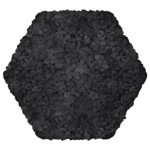 SURFACE ELEVEN-Convex Hex Charcoal